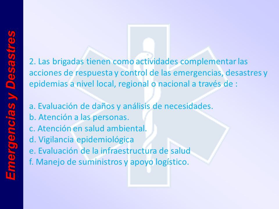 Emergencias Y Desastres Respuesta De Salud Ante Eventos De Gran Impacto