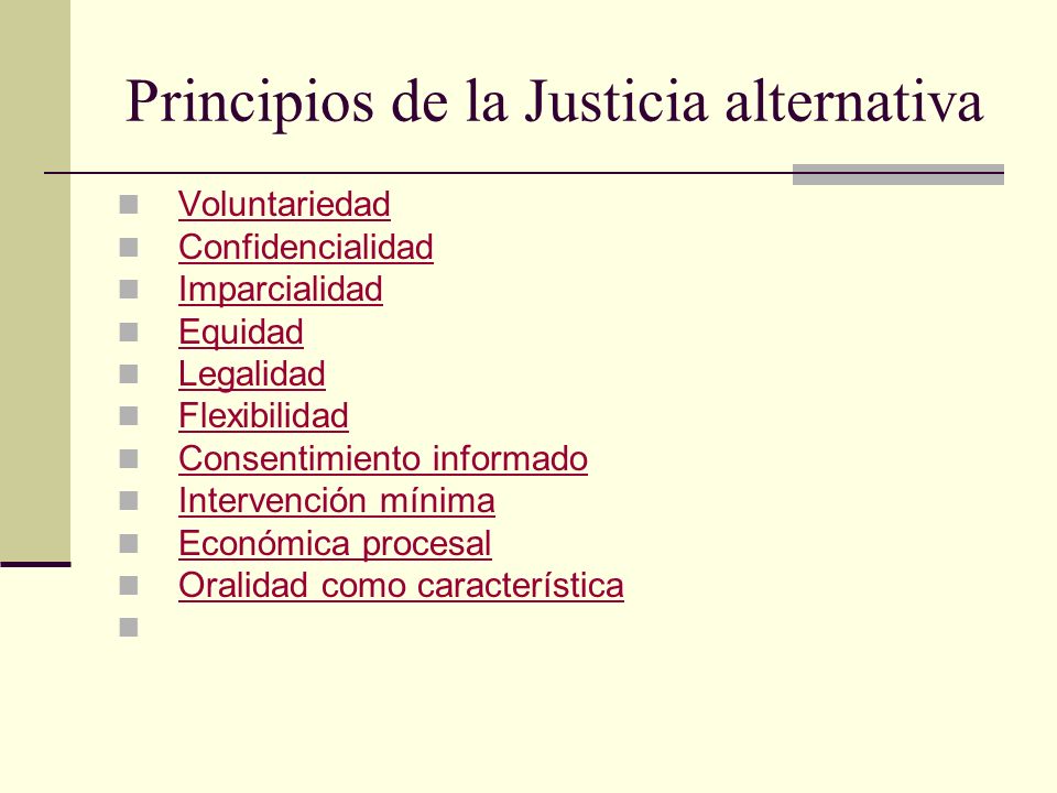 Medios Alternativos De Solución De Conflictos … … Justicia Alternativa