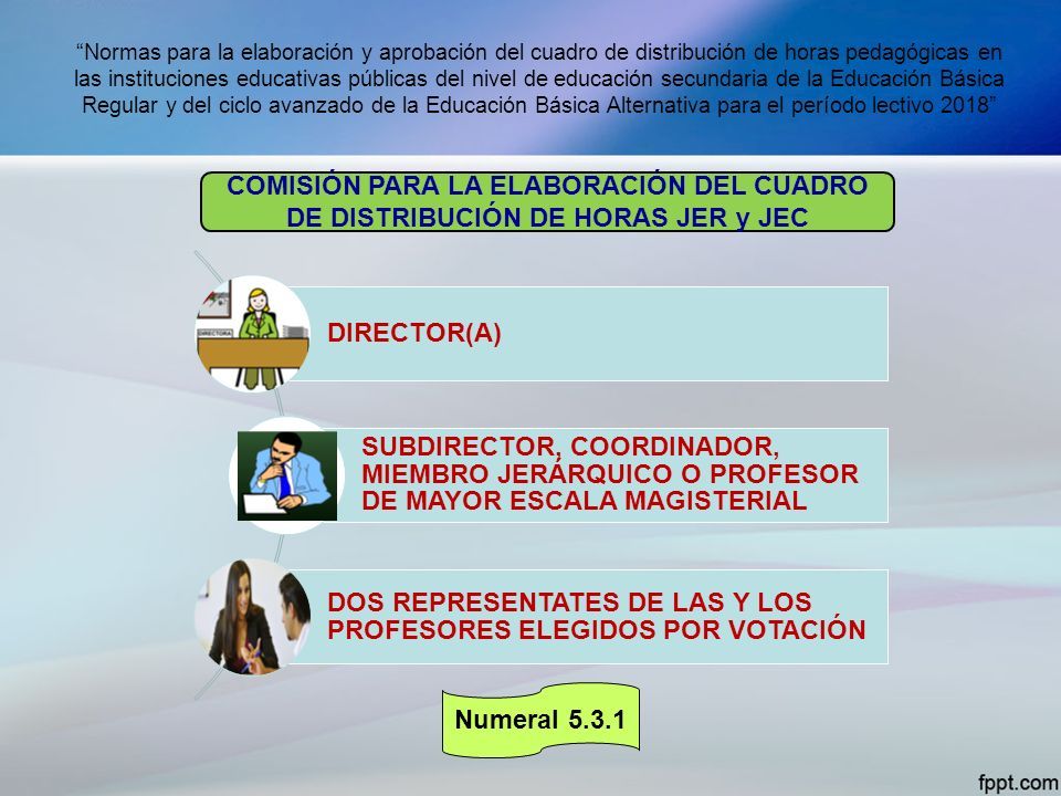 Normas Para La ElaboraciÓn Y AprobaciÓn Del Cuadro De DistribuciÓn De