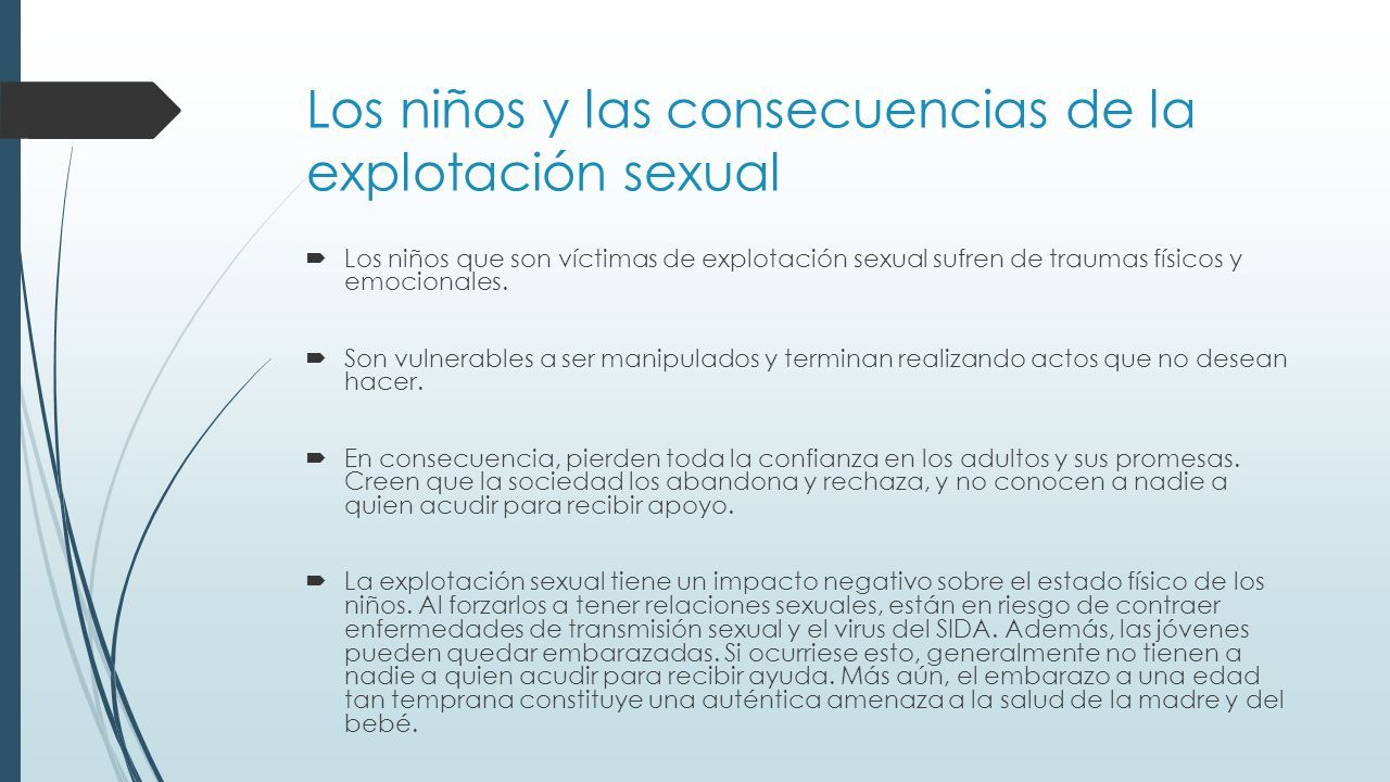 Explotación Sexual En Los Menores Definición De Explotación Sexual